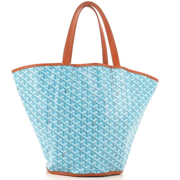 Goyard | Bags | Goyard Belharra Reversible Tote Coated Canvas Blue ...